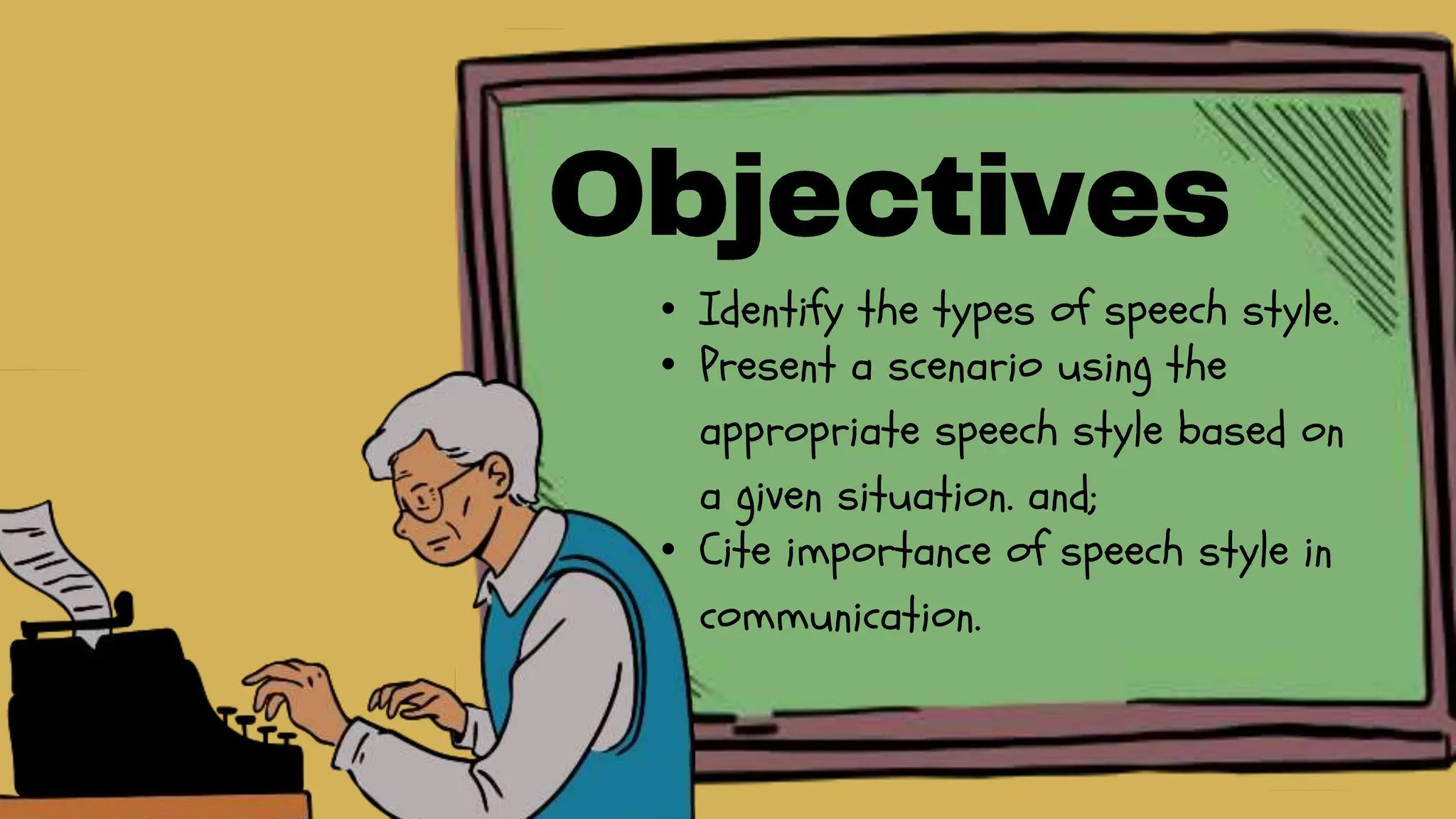 Green and Brown Types of Speech Style Presentation.pptx