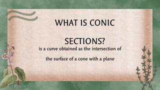 Conic Sections | PPTX