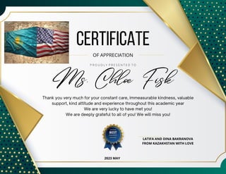 Green And Gold Modern Dark Elegant Of Achievement Award Certificate ...