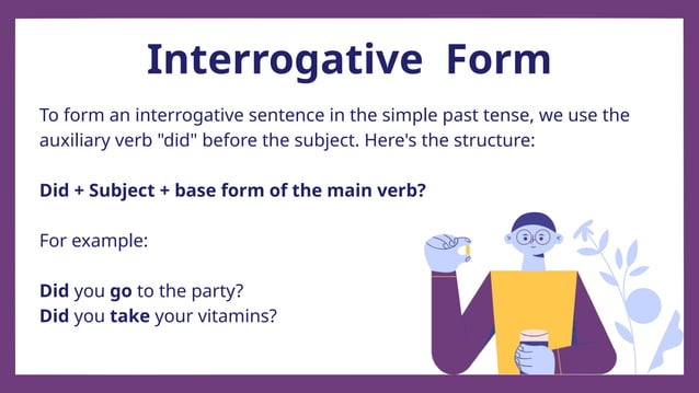 Grammar simple past tense presentations. | PPTX