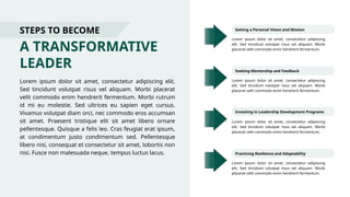Green And White Modern Transformative Business Leadership Presentation ...