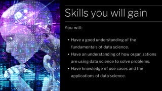 Introduction to data science Course | PPT