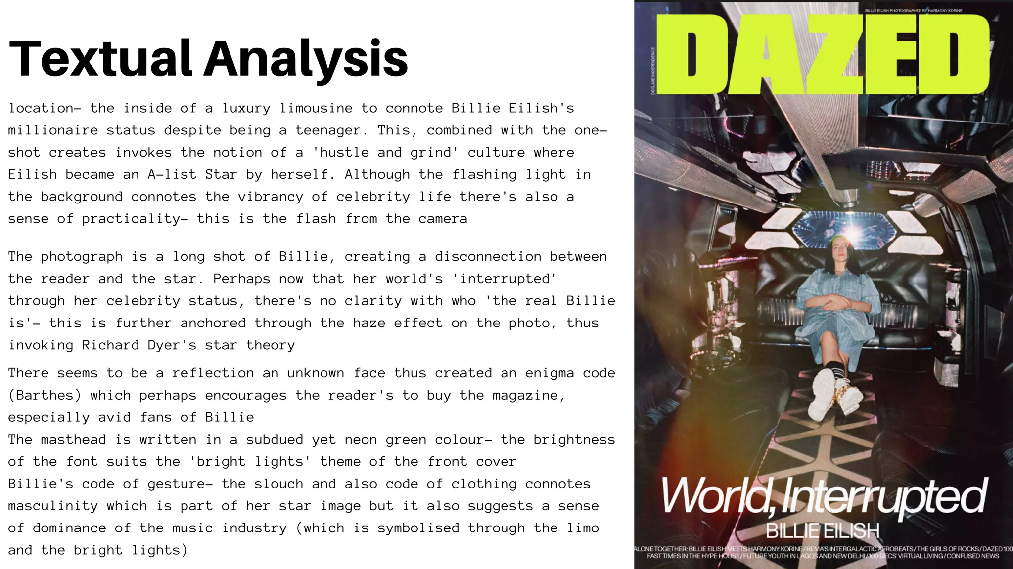 dazed magazine analysis