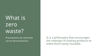 Green and White Zero Waste Living Nature or Environmental Causes ...