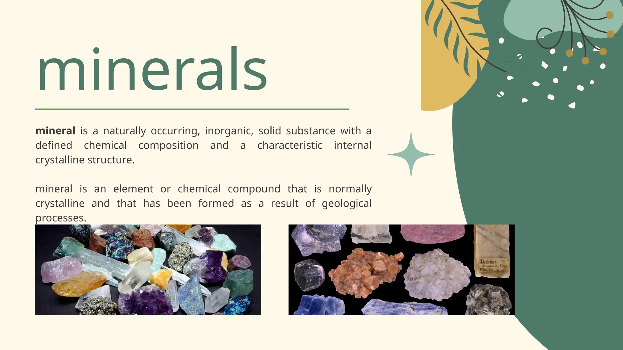 Green and Yellow Minimalist Mineral Resources Presentation.pptx