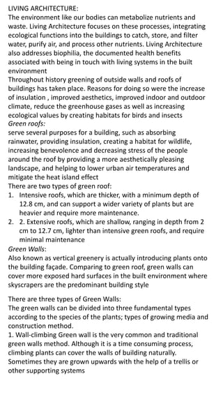 Green architecture | PPTX