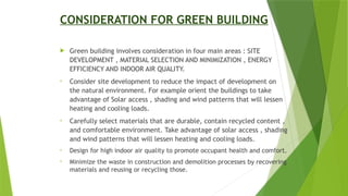 GREEN ARCHITECTURE STUDY ANALYSISppt.pptx | Environmental Services ...