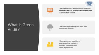 Green Audit for Institutes | PPTX