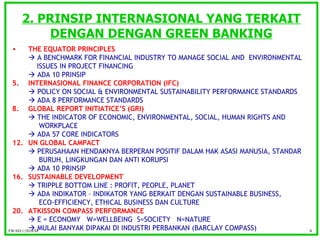 Respon dan Kesiapan Industri terhadap Green Banking | PPT