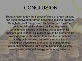 Green banking | PPTX