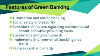 Green banking | PPTX