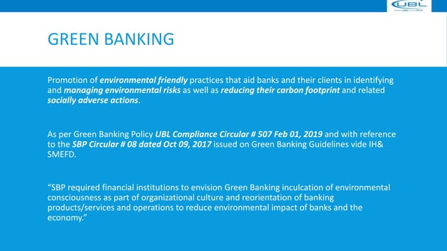 Green Banking | PPTX | Green Solutions | Business