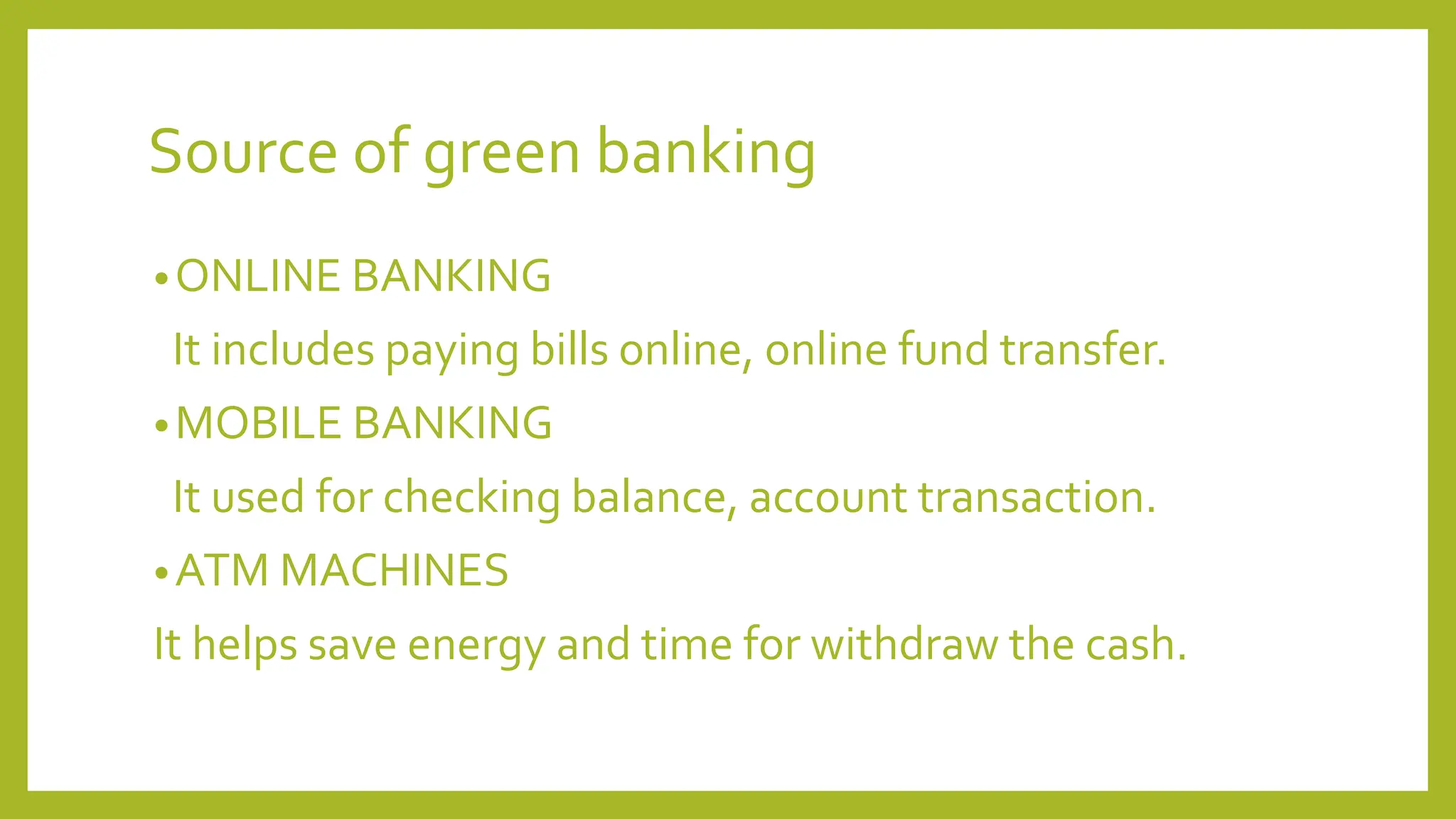 Green banking | PPTX