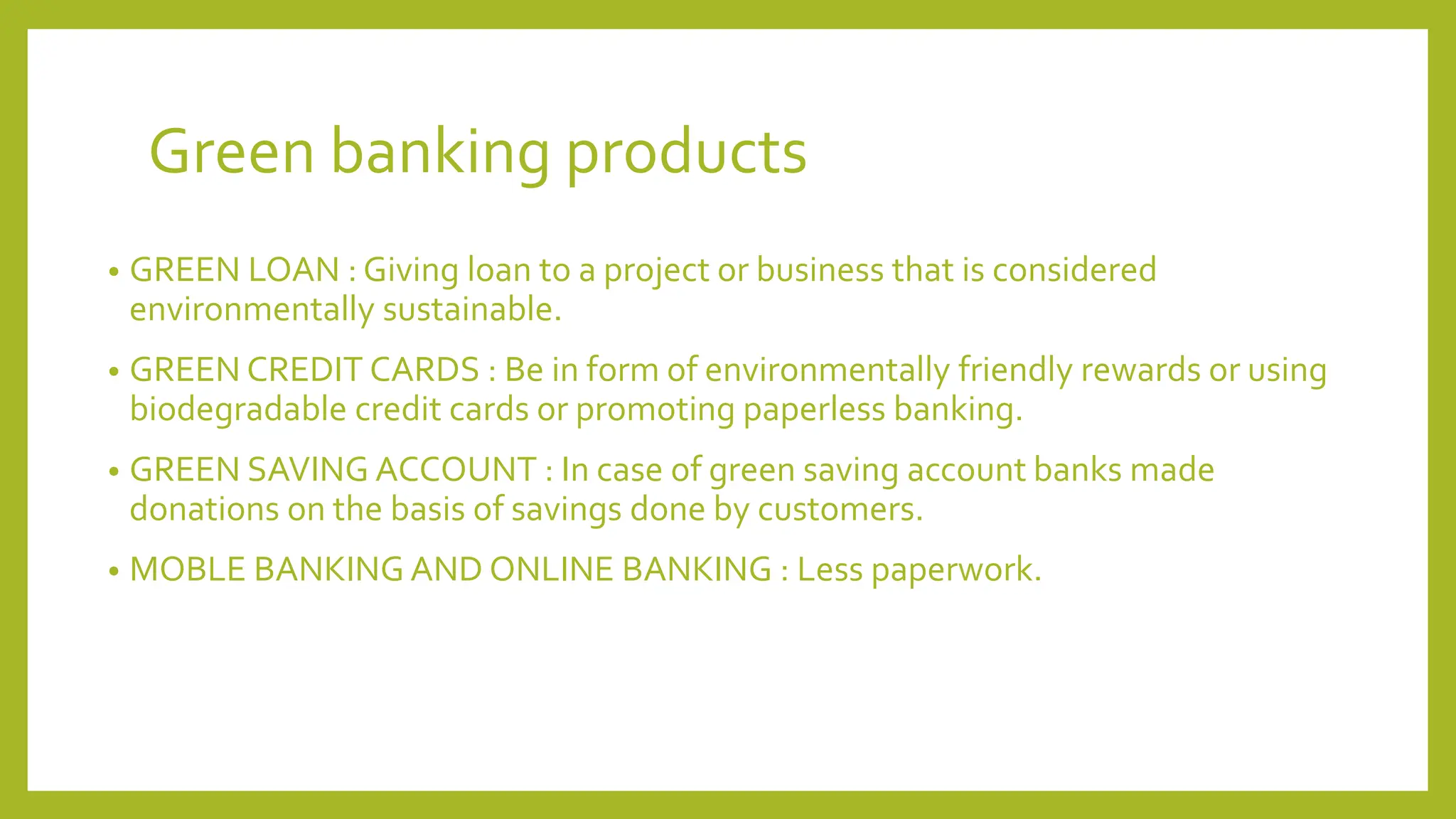 Green banking | PPTX