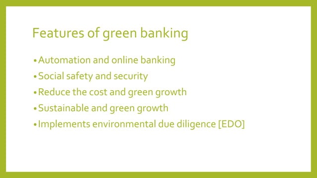 Green banking | PPTX