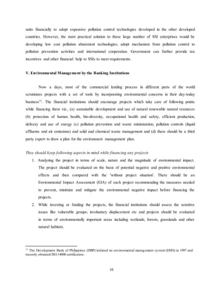 Green banking in india | DOCX | Environmental Services Industry | Industries