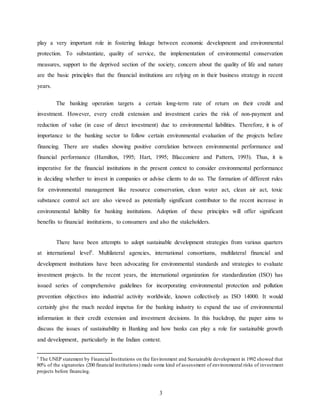 Green banking in india | DOCX