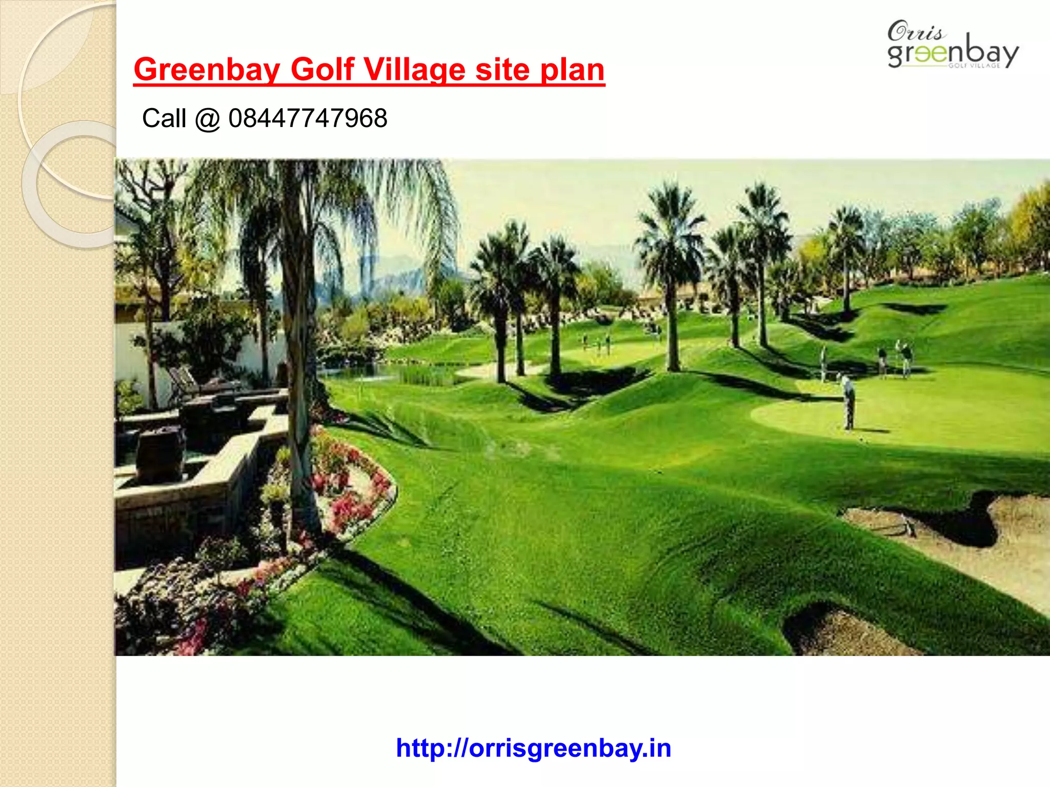 Greenbay golf village site plan | PPTX