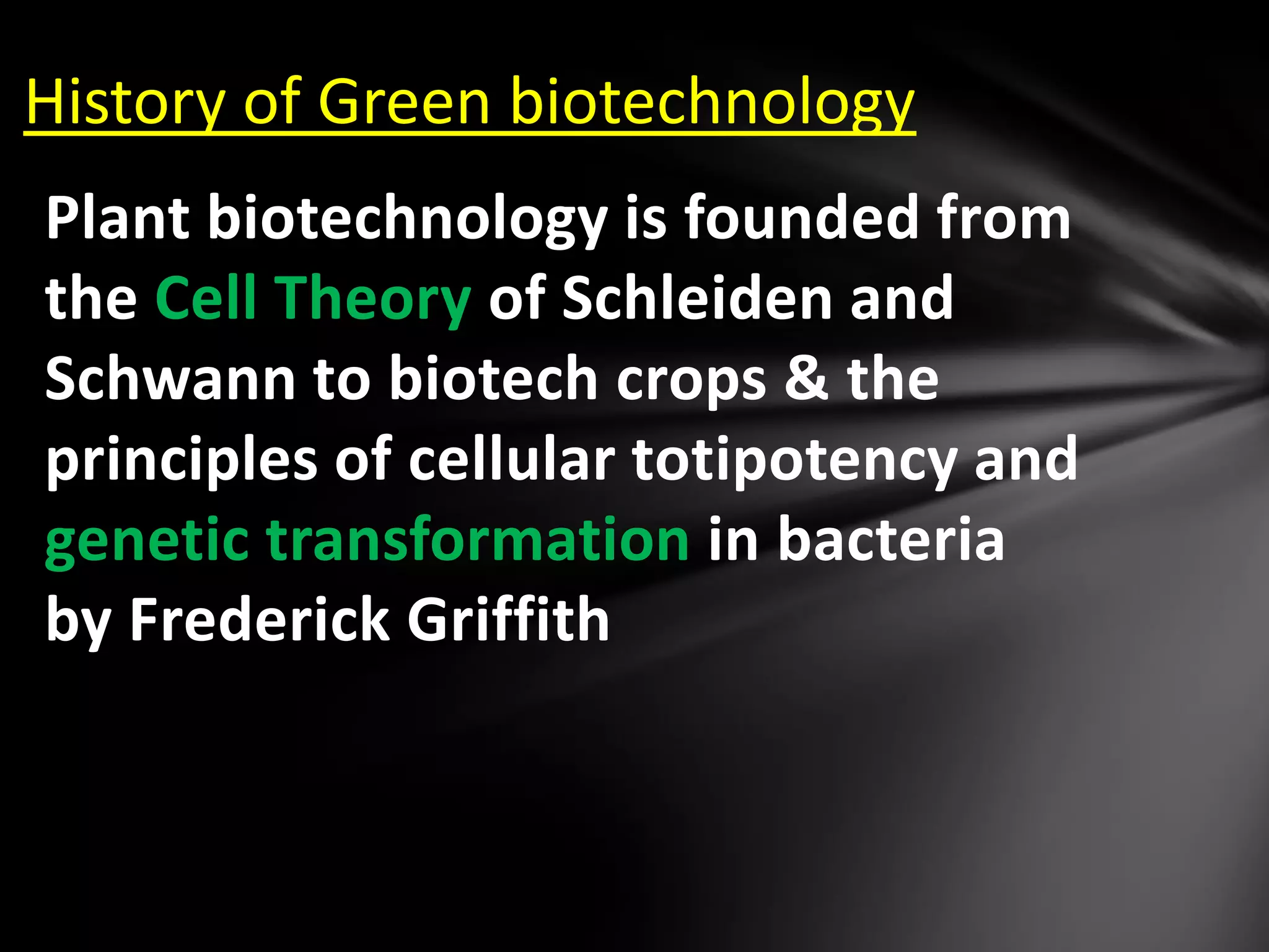 Green biotechnology | PPTX