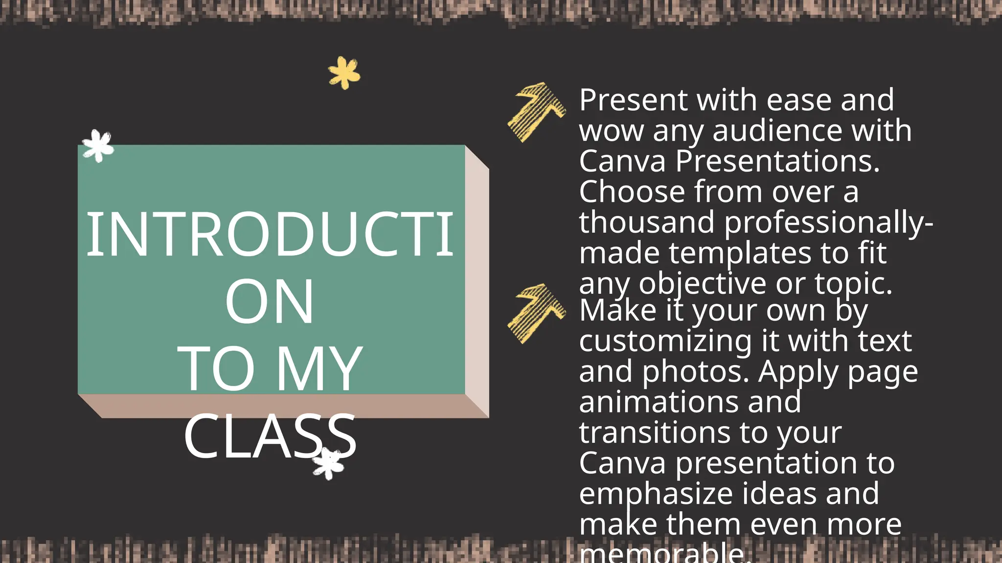 Green Blackboard Handwritten and Illustrated Classroom Rules Education Presentation.pptx ...