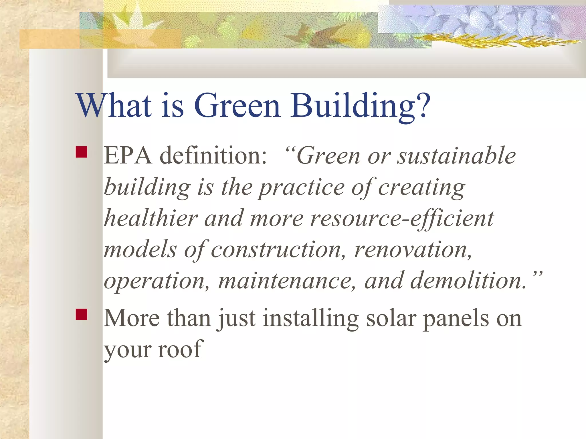 Green building | PPT