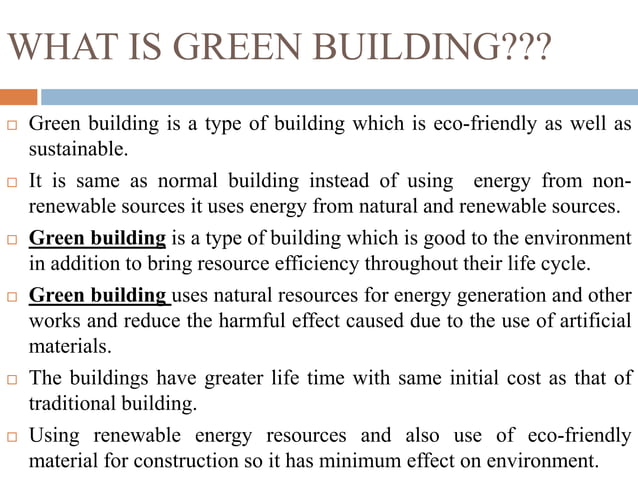 Green building | PPT
