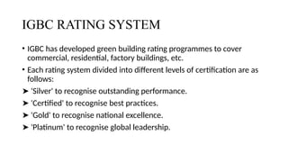 PPT ON GREEN BUILDING AND SUSTAINABLE BUILDING | PPT