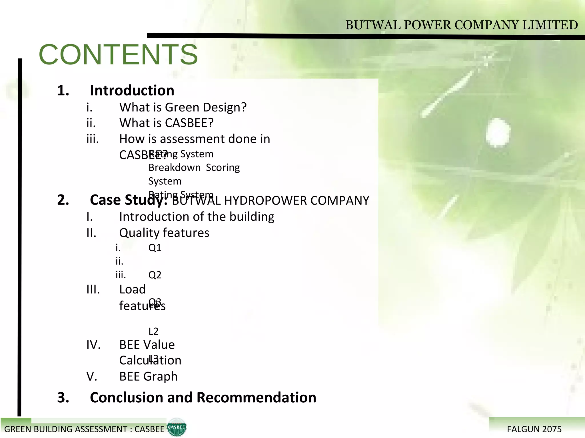 Green building assessment | PPT