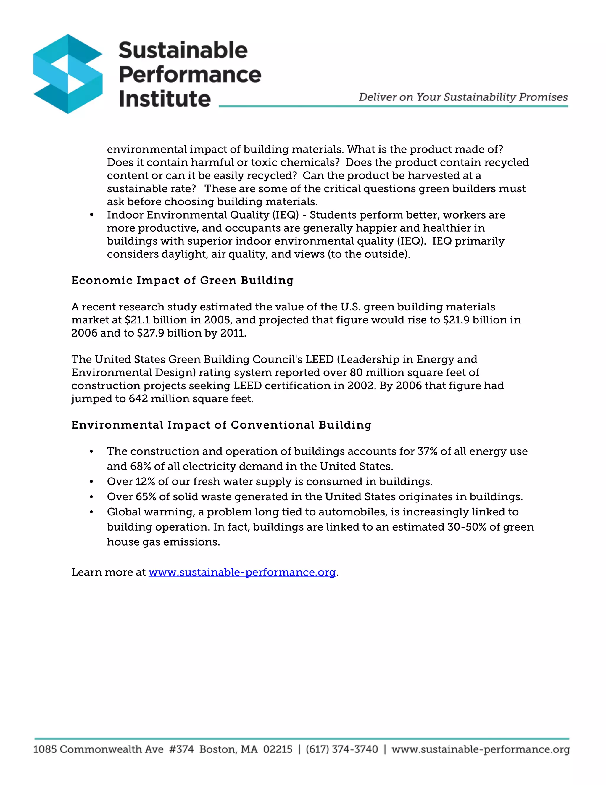 Green Building Basics | PDF