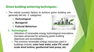 Green Building Construction: Case study on Green Building | PPTX