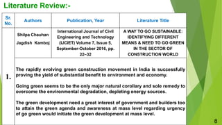 Green Building Construction: Case study on Green Building | PPTX
