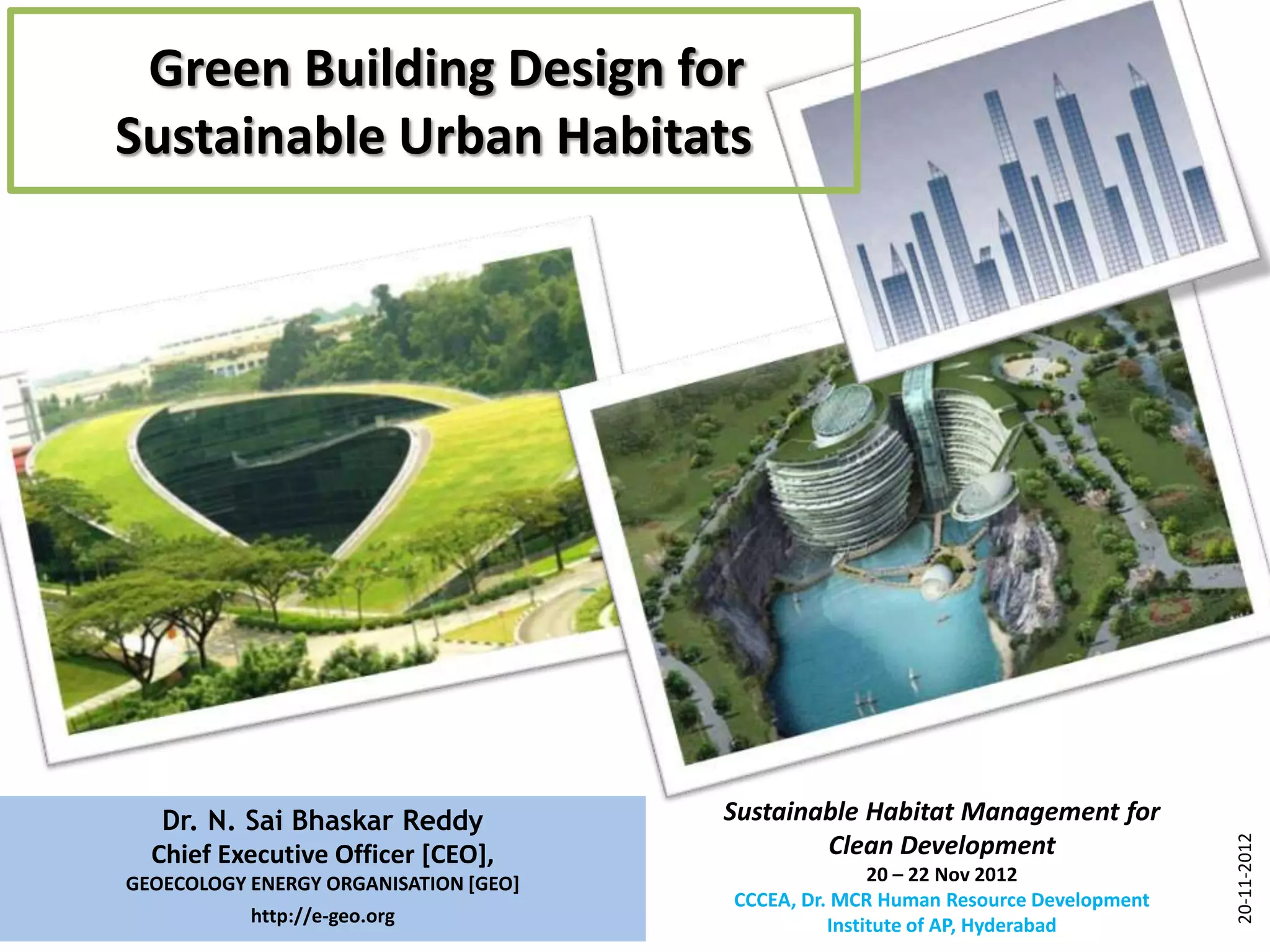 Green building design for sustainable urban habitats | PPTX ...
