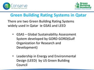 Green Building Facilitation in Qatar | PPTX