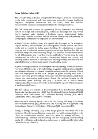 Green building index | PDF