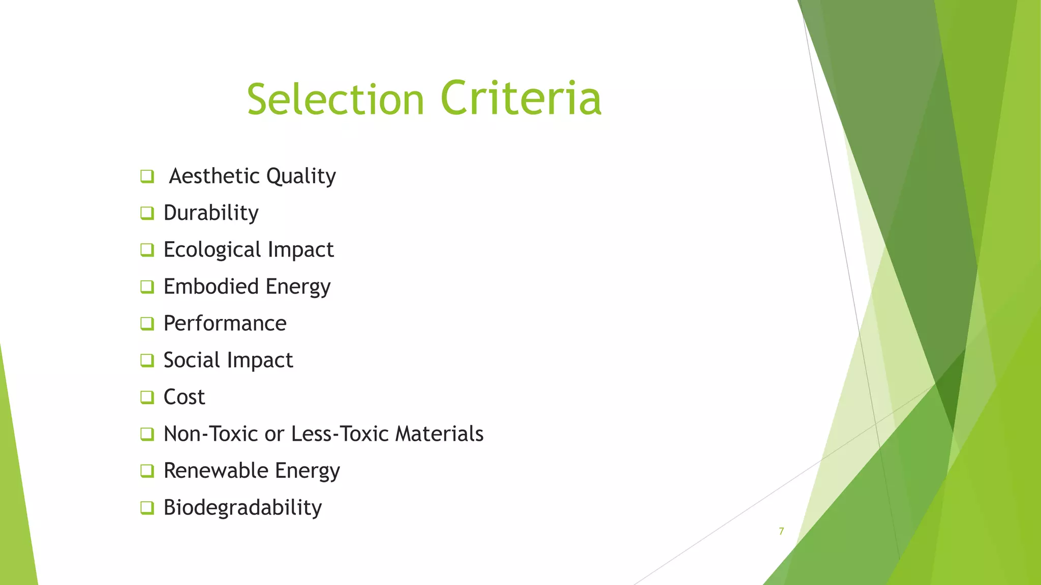 Green Building Materials | PPTX