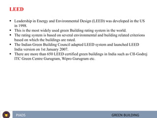 green building notes and their criteria rating | PDF
