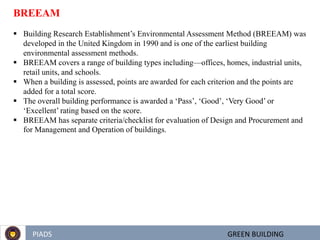 green building notes and their criteria rating | PDF