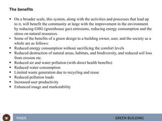 green building notes and their criteria rating | PDF