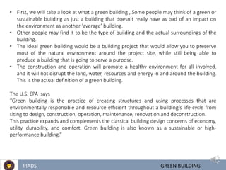green building notes and their criteria rating | PDF