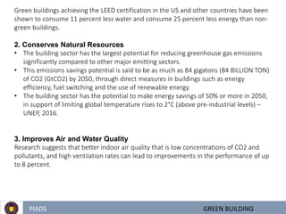 green building notes and their criteria rating | PDF