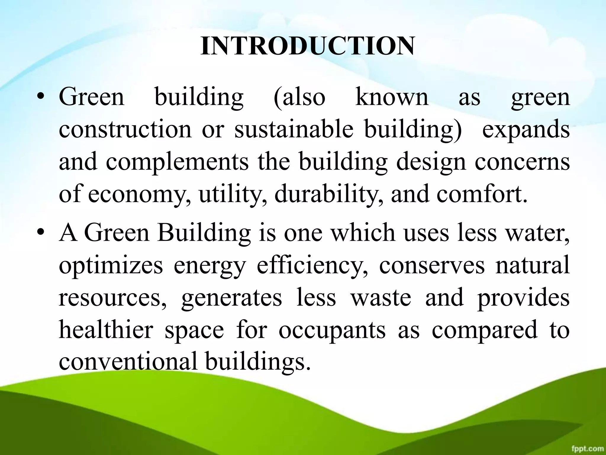 Green building ppt | PPTX