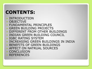 Green building ppt | PPTX