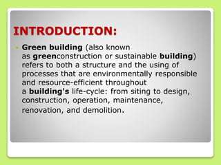 Green building ppt | PPTX