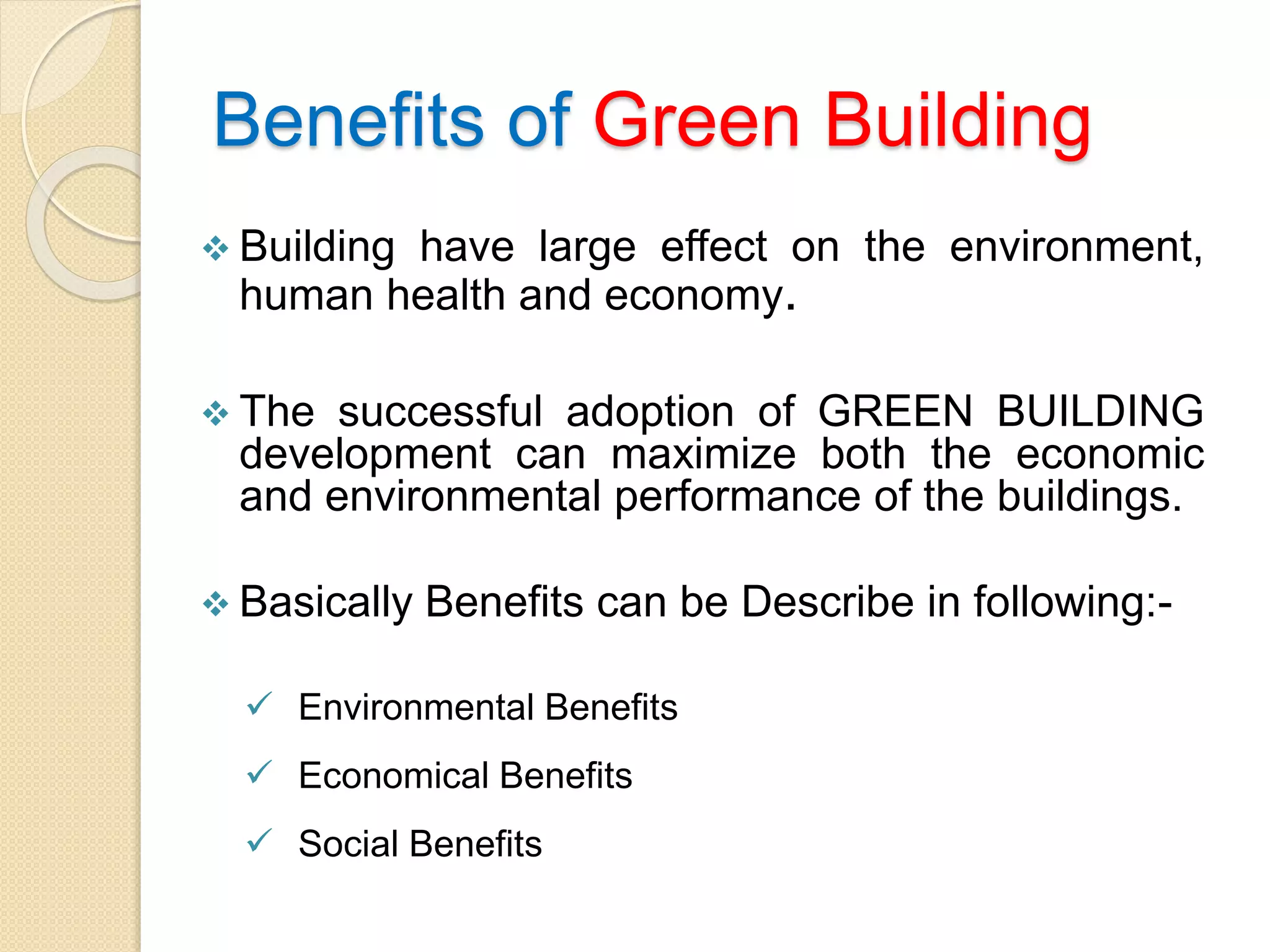 Green building ppt | PPTX