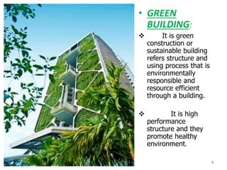 Green building ppt | PPTX