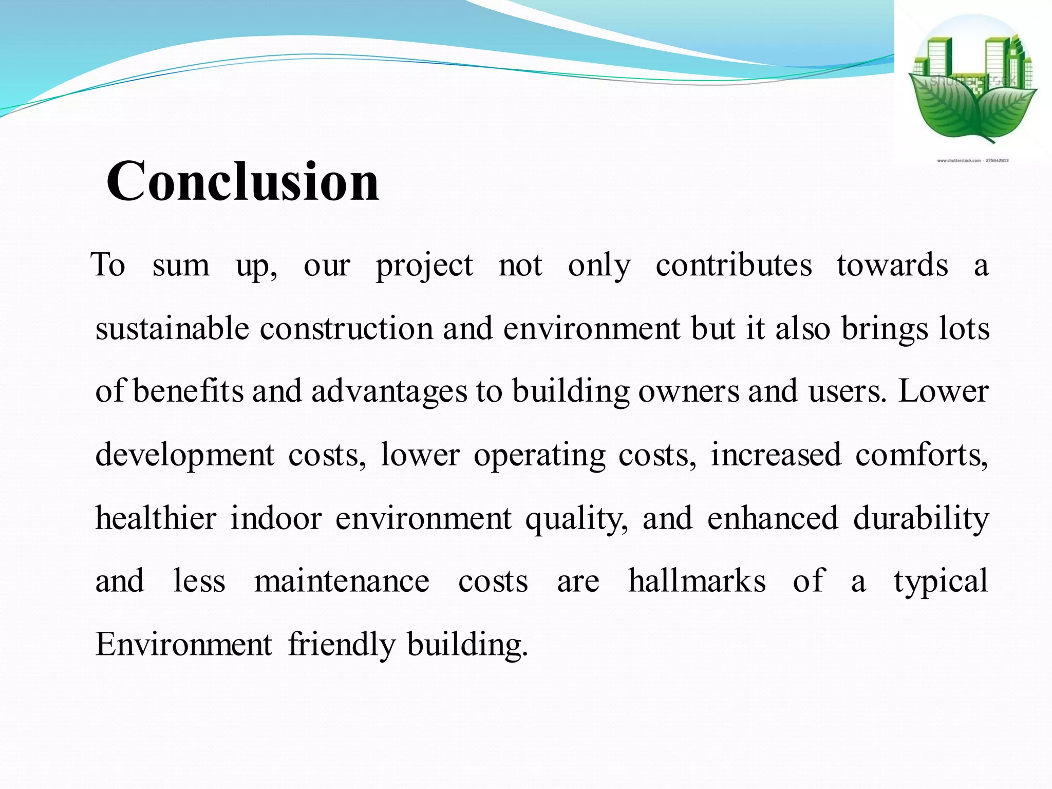 Energy Efficient and Eco-friendly Building | PPT