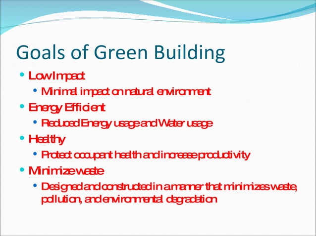 Green Building Presentation | PPT