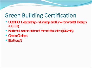 Green Building Presentation | PPT