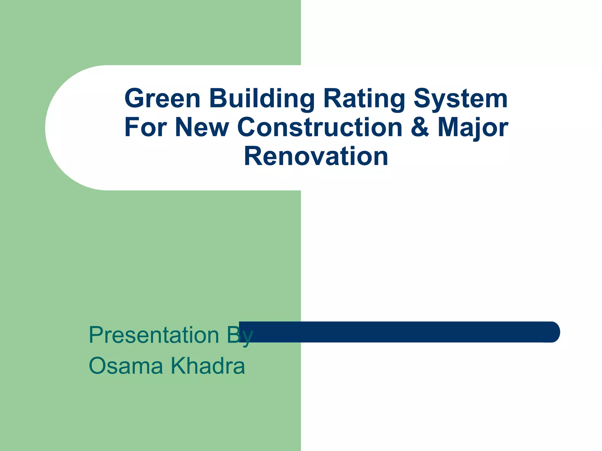 Green building rating system seminar | PDF