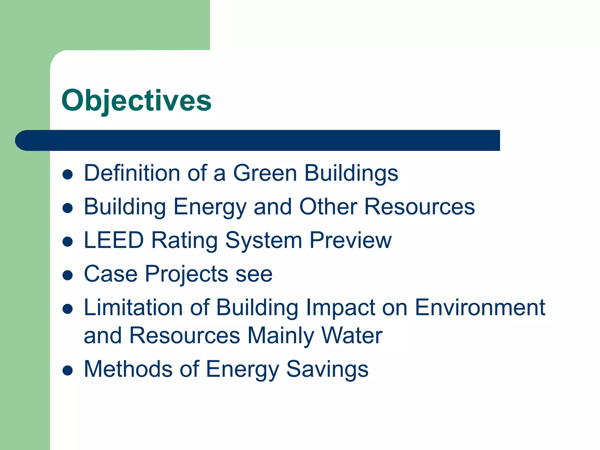 Green building rating system seminar | PDF